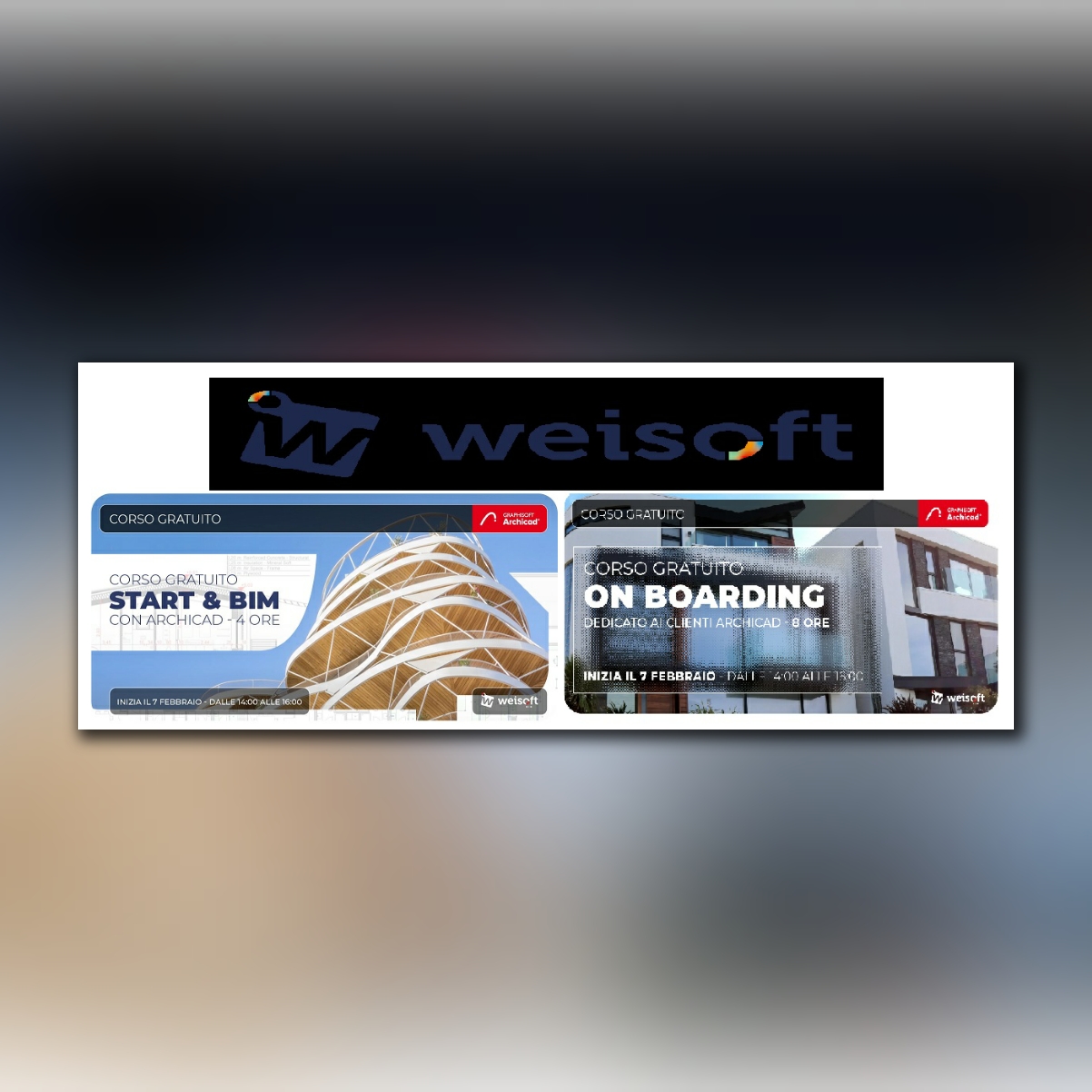 Weisoft: Corsi gratuiti Archicad | Collegio Geometri Teramo